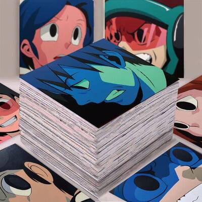 246张潮流日本动漫aokizy贴纸二次元表情水杯电脑手账装饰贴画