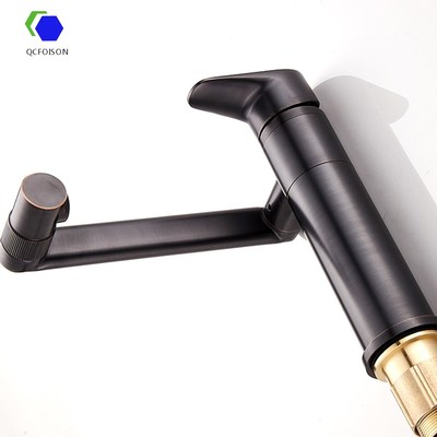 Bathroom sink faucet black basin mixer faucet rotate wash ha