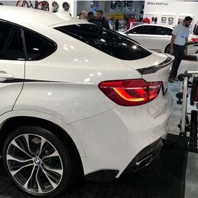 BMW X6 E71 Modified M-Perform Style Fiberglass Primer Rear L
