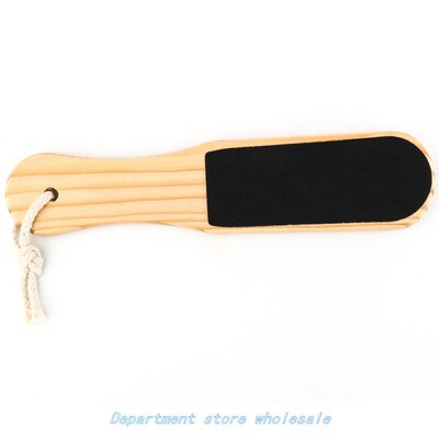 NeW Double SiDe WooD PeDiCuRe tWo SiDe Foot File CalluS Remo