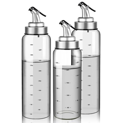 Spice Glass Oil Bottle Soy Sauce Vinegar Spice Jar with Scal