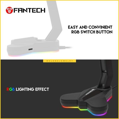 ABK-FANECH AC3001S RGB Headphone Stand Anti-Slip and Base Is