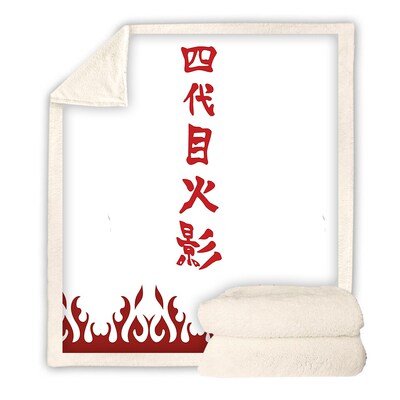 Watching Blanket Anime Naruto Namikaze Minato Print Double V
