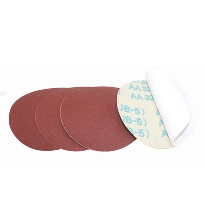 Red Sand Adhesive Sandpaper Disc Dry Sand Dry Grinding Car P