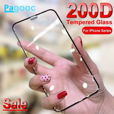 200D Curved Protective Glass  iPhone 11 Pro Xs Max X XR XS T