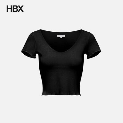 PRIX Workshop Pointelle Capsleeve Top 上衣女HBX