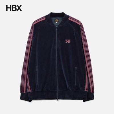 Needles Rib Collar Track Jacket - C/PE Velour 外套男HBX