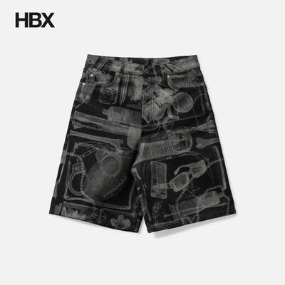 Off-White Xray Den Jacq Shorts 短裤男HBX