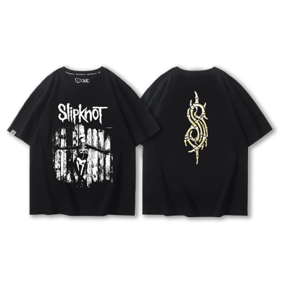 夏季纯棉暗黑街头半截袖