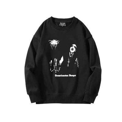 Darkthrone乐队圆领卫衣男生金属长袖暗黑小众秋冬宽松overs衣服