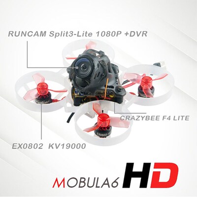 Happymodel Mobula6 HD 1S 65mm Brushless Quadcopter BWhoop Mo