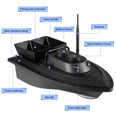 EU DIRECT Smart Fishing Bait Boat RC D11 500M Remote Control