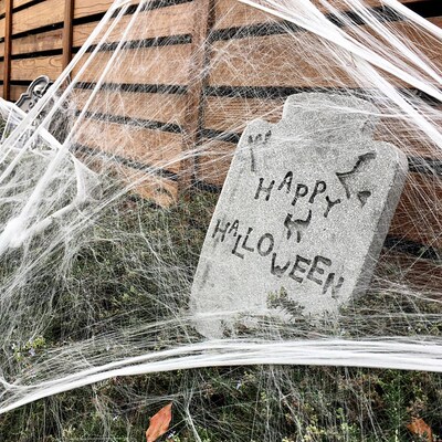 Halloween Scary Party Stretchy Spider Web Spider Haunted