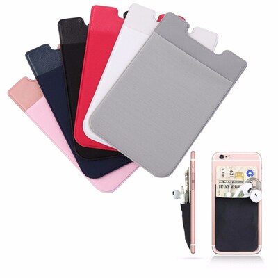 Wallet-Case Sticker Card-Holder Pocket Cell-Phone Adhesive C