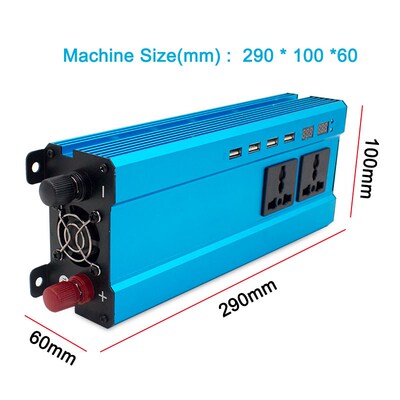 10000Watt 4SB Car Power Inverter DC 12V to AC 220V Portable