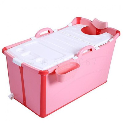 Children's Bathtub Lengthened Foldable Baby's Bathtub Childr