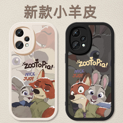 适用真我v60手机壳realmev60s新款女士v50s疯狂动物城v50小羊皮v30t防摔oppov30硅胶软壳v25男高级情侣保护套