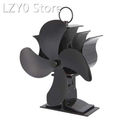 4 Blade Heat Powered Stove Fan Thermodynamic Fireplace Fan f