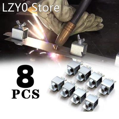 8pcs Butt Welding Clamps Sheet Metal Locator Adjustable Posi