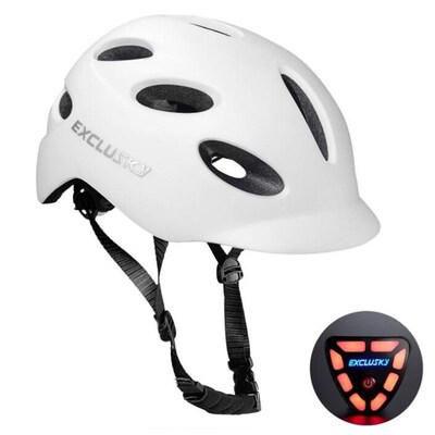 Led Light Bike Helmet Red City Road Cycling Bicycle Helmet