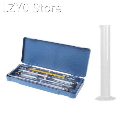 Hydrometer Tester Vintage measuring bottle plastic box Set A