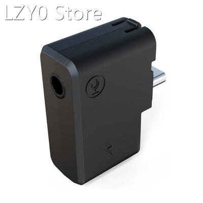 Dual Mic Adapter 3.5mm Input Extrenal Microphones and USB-C