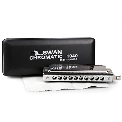 SWAN 10/12/14/16 Holes C Key Sliver Chromatic Harmonica Stan