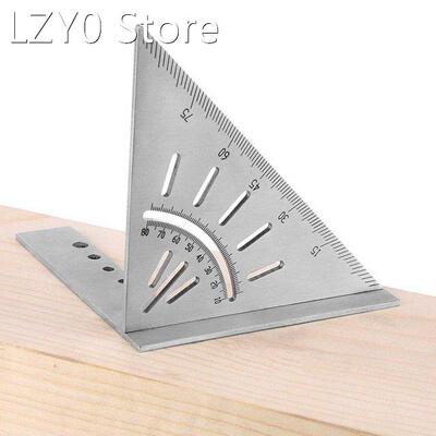 Woodworking Ruler Stainless Steel Triangle Ruler 45/90 Degre