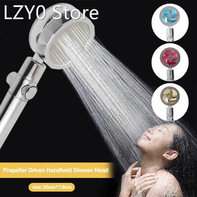 2021 Shower Head Water Saving Flow 360 Degrees Rotating With