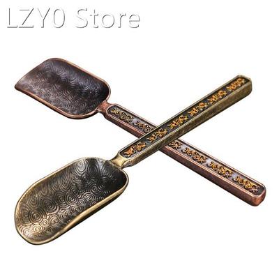 Chinese Tea spoons Copper Tea Scoop Spoon Tea Leaves Chooser