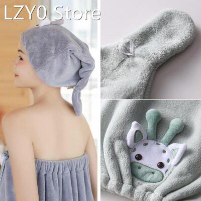 Microfiber Hair Towel Bath Wrap Hat Swimming Towel Rapid Fas