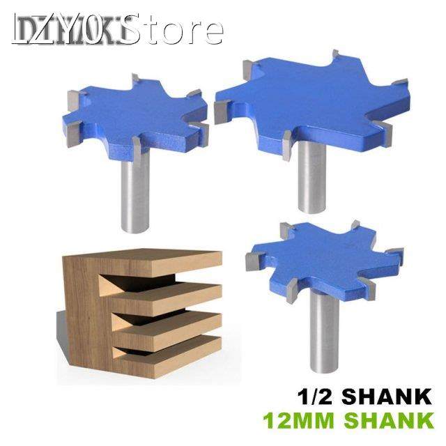 new 1/2" Shank 12mm shank 6 Edge T Type Slotting Cutter_虎窝淘