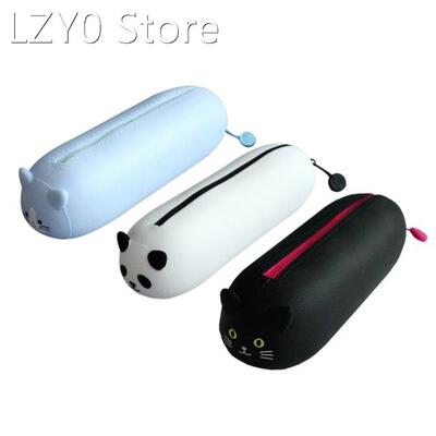 Cartoon Silicone Stationery Case Multi-purpose Pen Holder Wa