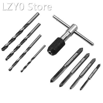 9PCS T Type Machine Hand Tap Wrench Screw Thread Taps Reamer