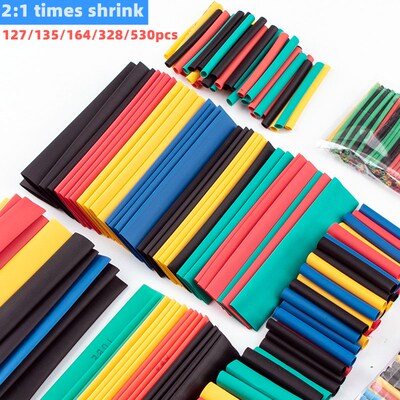 127/135/164/328/530pcs 21 shrinkable insulation heat shrin