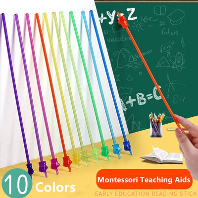 307mm Finger Reading Sticks Montessori Teaching Aids Early