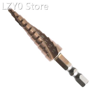 Quick-Change Step Drill Bit Spiral Grooved Design M35 Metal