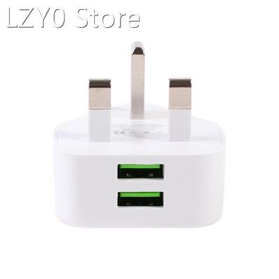 UK Plug Single USB Double USB Adapter Mains 3 Pin Plug USB A