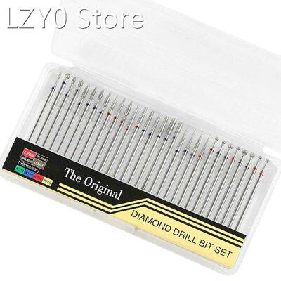 30pcs/set Diamond Tungsten Nail Drill Bits Set Rotate Millin