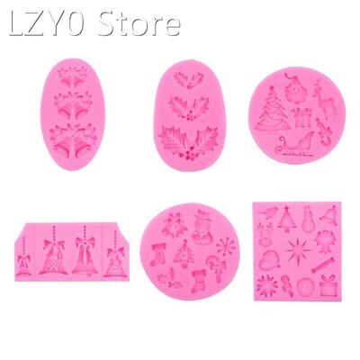 2022 New Xmas Fondants Moulds for Kitchen Candy Chocolates B