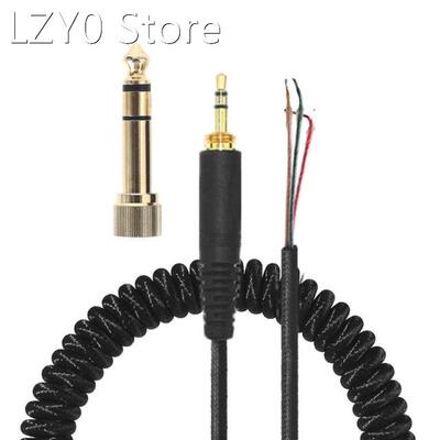 Spring Coiled Repair DJ Cord Cable Replacement for ATH-M50 A