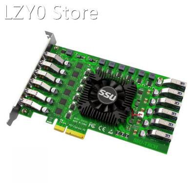 U3412U PCI-E 4x to USB3.0 X4 to 16X 12 USB Multiplier PCI Ex