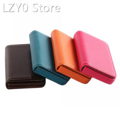 1Pcs Pocket PU Leather Business ID Credit Card Holder Case W