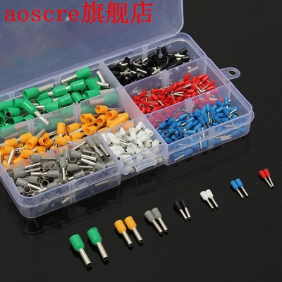600Pc Bootlace Ferrule Kit 0.5mm to 6mm 22-10AWG Cord End Te