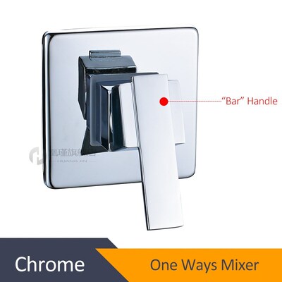 concealed shower mixer valve chrome black gold nickel 2-way