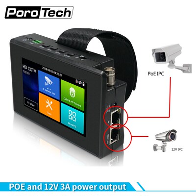 Wrist Cctv Camera Monitor,IPC 1800S 4'' Cctv Tester 4k IP 8