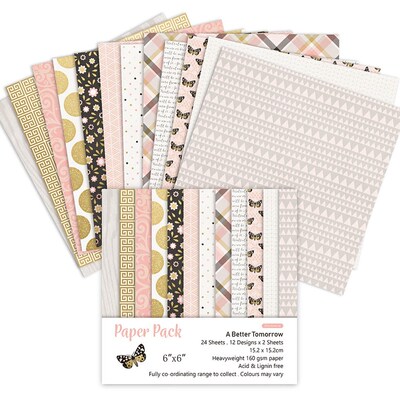 A Better Tomorrow 24 sheet 6''X6'' Scrapbooking design patt