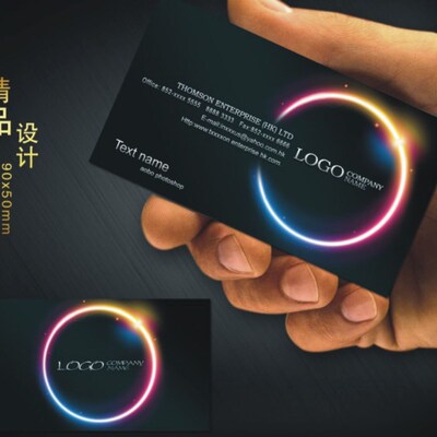 custom black business card printing free design and full col