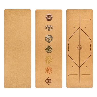 183X66cm 5mm TPE Natural Cork Yoga Mat Non-slip Thick Fitnes