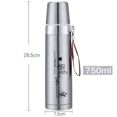 750ml Outdoor Thermos Portable Stainless Steel Tumbler Insul